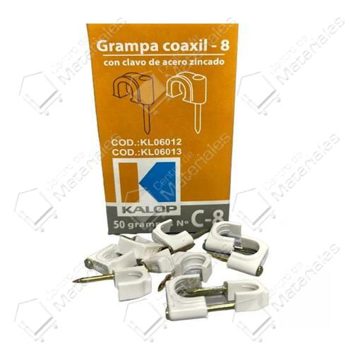 Grampa Kalop Tv Coaxil C 8 X 50u. Blanca - Centro de Materiales